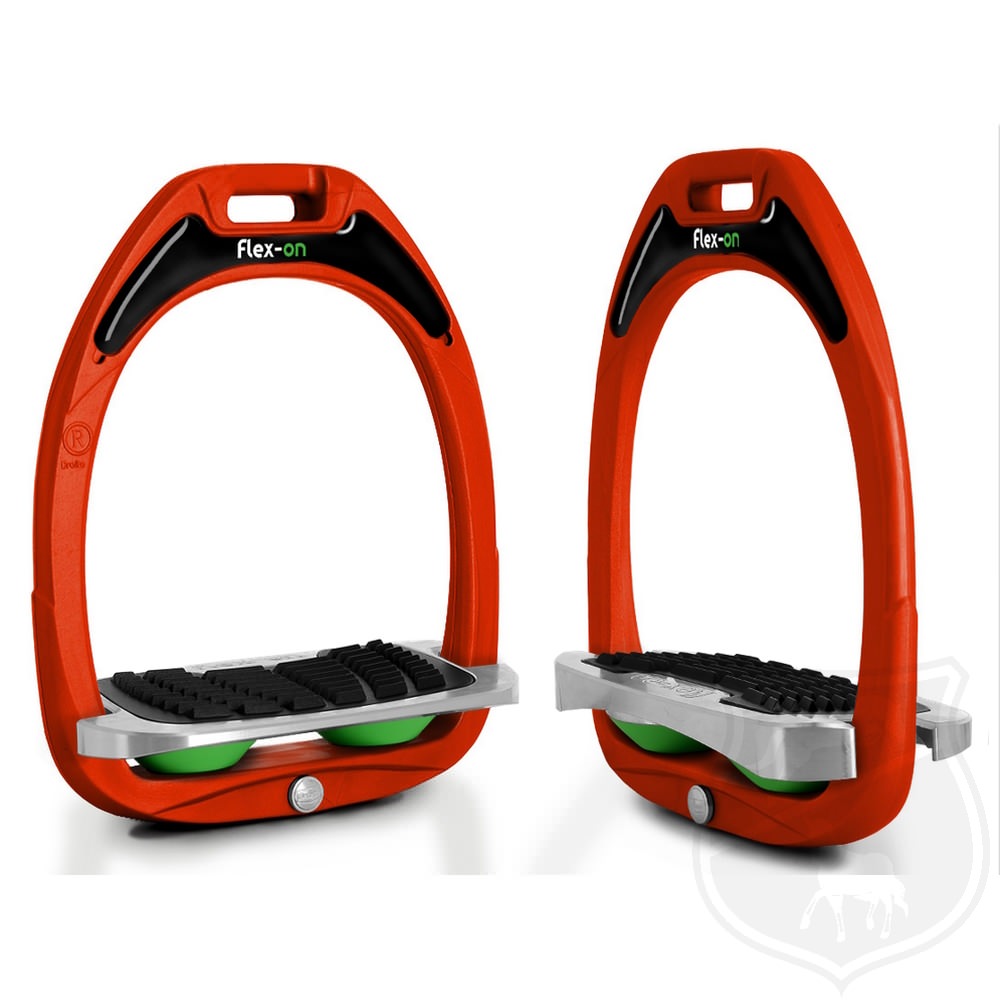 Flex-on Steigbügel Green Composite Line - Orange / Shock Absorber Grün ...